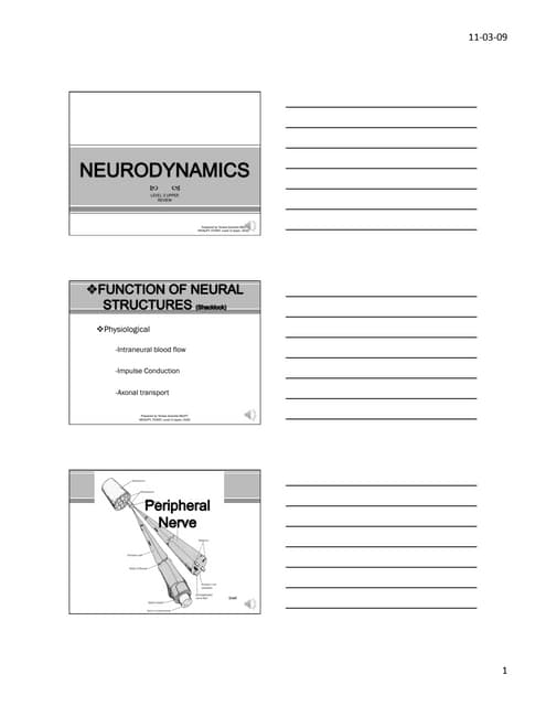 Neurodynamics- I | PDF