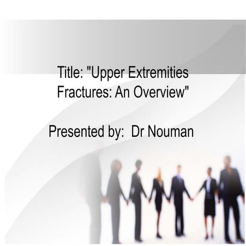 upper extremities fracture its mechanism of injury and clinical ...