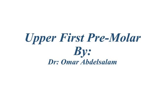 Permanent mandibular first molar | PPTX