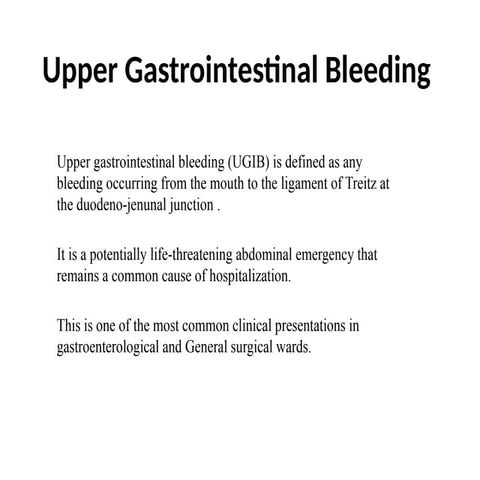 Upper Gastrointestinal Bleeding and management.pptx
