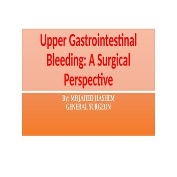 Upper GI Bleeding. pptx | PPT