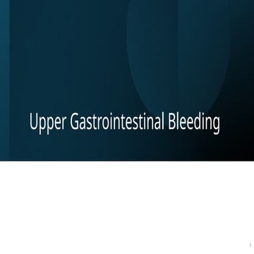 gastrointestinal bleeding ( GI Bleed) | PPTX