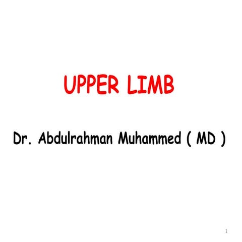 Upper limb .ppt