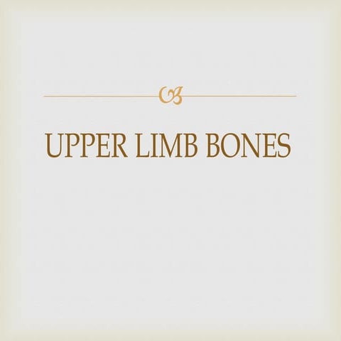 Humerus bone osteology: Upper limb Anatomy | PPTX