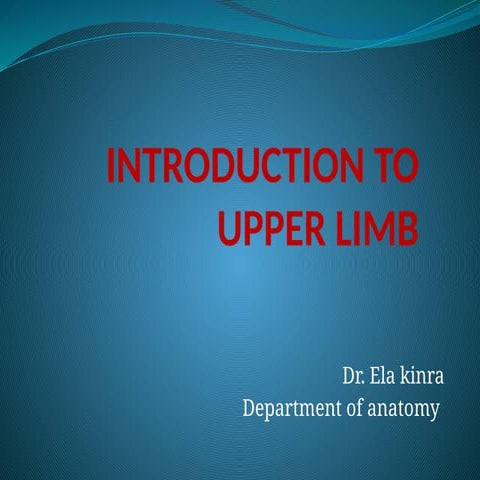 Anatomy of Upper extremity | PPTX