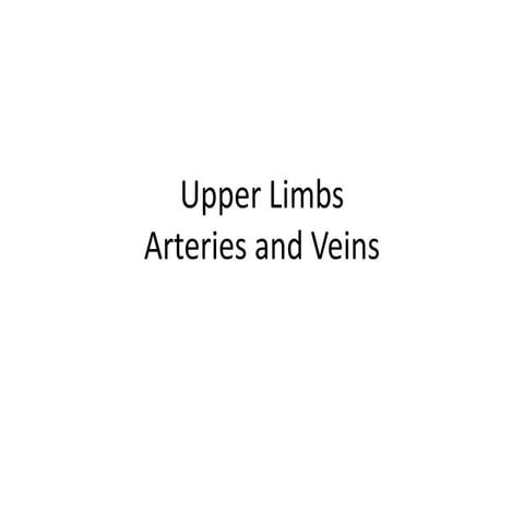 Presentation1.pptx, radiological vascular anatomy of the upper and lower limbs. | PPTX