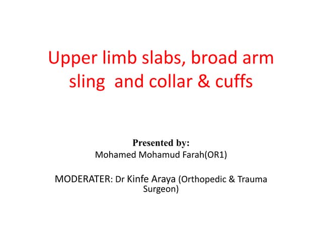 Orthopedic splinting | PPTX