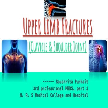 Upper limb trauma ( clavicle & shoulder fracture) | PPT