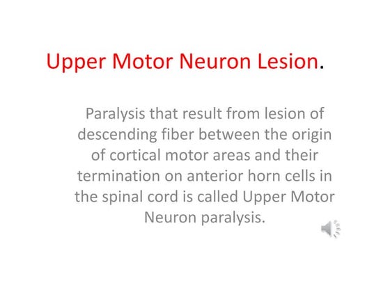 Differences UMN lesion vs LMN lesion | PDF