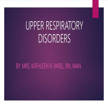 UPPER RESPIRATORY DISORDERS.pptx