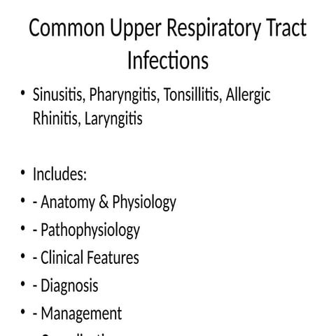 Upper_Respiratory_Tract_Infections.pptx6666 | PPTX