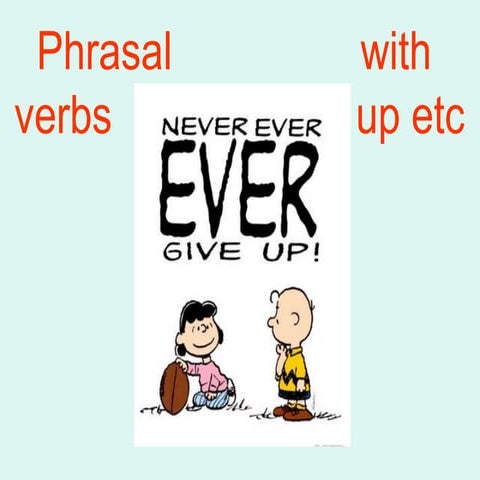 English Phrasal Verbs with UP ESL EFL | PPT