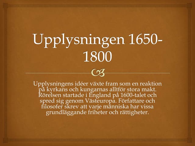 Upplysning | PPTX