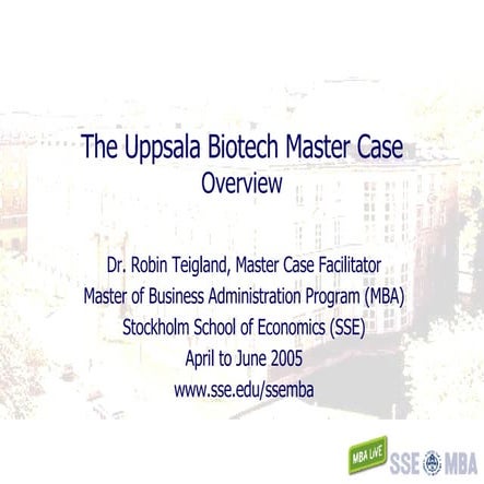 Uppsala BIO Life Science Pathfinder | PPT