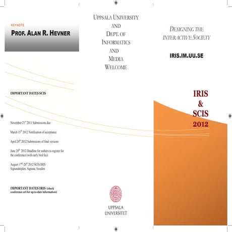 Uppsala welcome final | PDF | Events