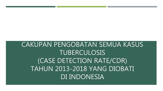 Kasus tuberkulosis (case detection rate) | PPTX