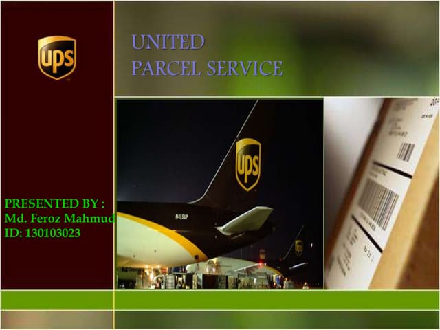 UPS case study analysis | PPTX