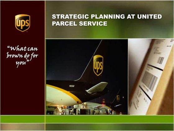 UPS case study analysis | PPTX | Logistics and Transportation Industry ...
