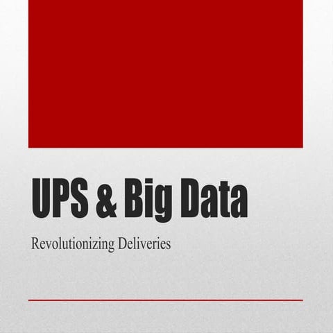 UPS and Big Data intro to Business Analytics.pptx