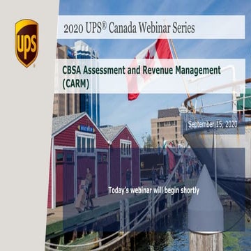 UPS CARM Presentation | PPTX