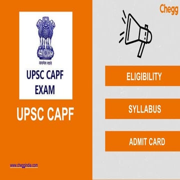 Upsc capf | PPTX