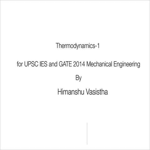 thermodynamics notes for gate | PDF