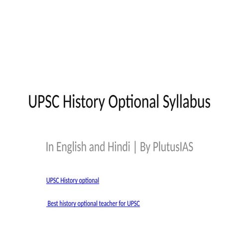 UPSC History Optional Syllabus in Hindi and English.PPT.pptx