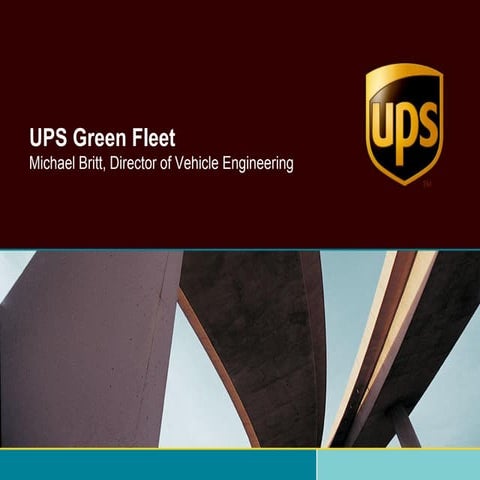 UPS green fleet | PDF