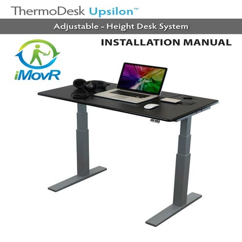 Upsilon Adjustable-Height Desk System Installation Manual | PDF