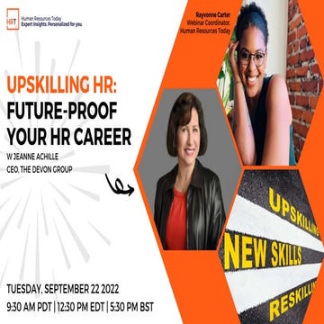 Upskilling HR: Future-Proof Your HR Career | PPTX