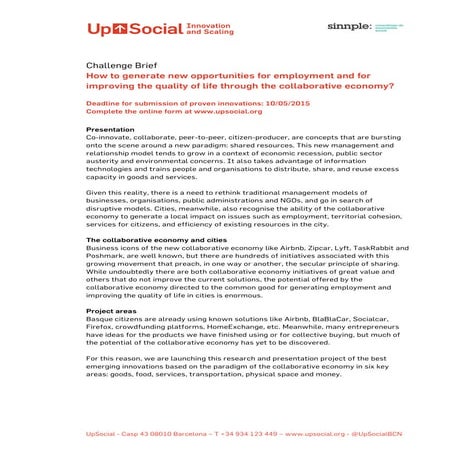 Challenge Brief #exiteducatiu eng | PDF