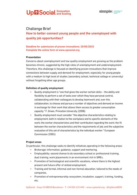 Challenge Brief #exiteducatiu eng | PDF
