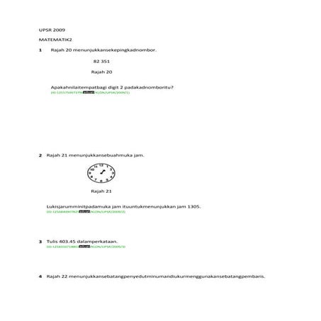 Upsr 2010 maths2 | DOC