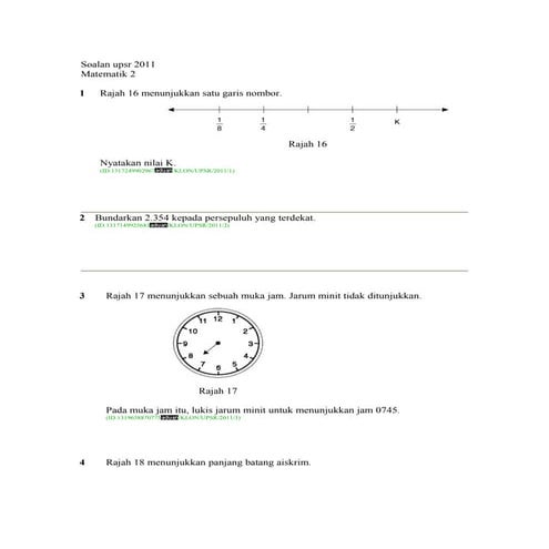 Upsr 2011 maths2 | DOC