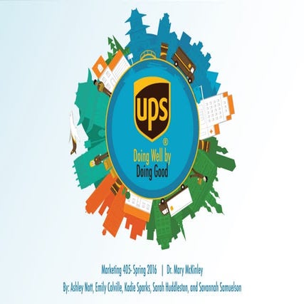 UPS Sustainability Marketing Presentation | PPT