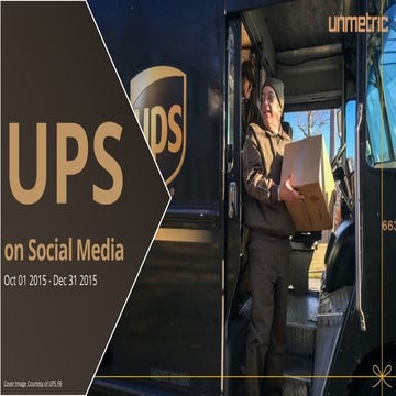 UPS Social Media Analysis Q4 2015 | PPT