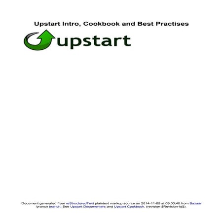 Upstart cookbook | PDF