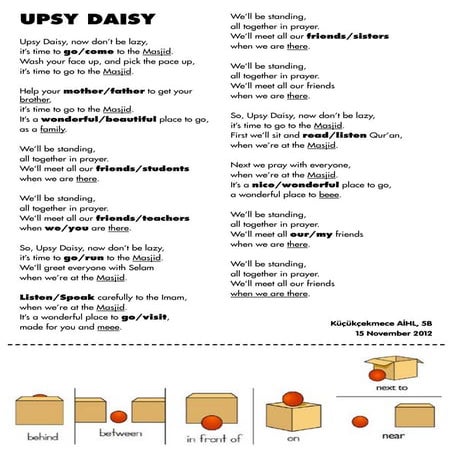 Worksheet: UPSY DAISY | PDF