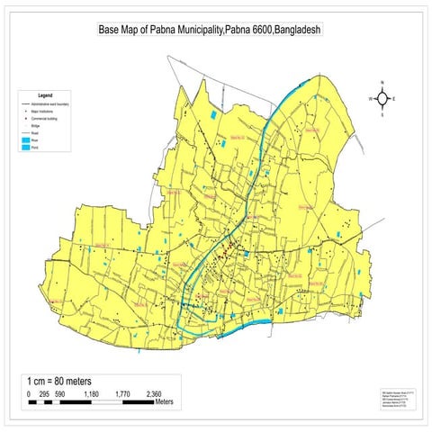 Base Map of Pabna Municipality,Bangladesh | PDF