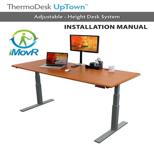 UpTown Adjustable-Height Desk System Installation Manual | PDF