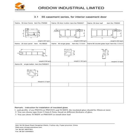 Upvc profile catalogue | PDF