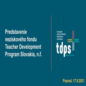 Marek Kmeť, Petra Gubišová: Osobnostný rozvoj s podporou grantových programov TDPS | PDF