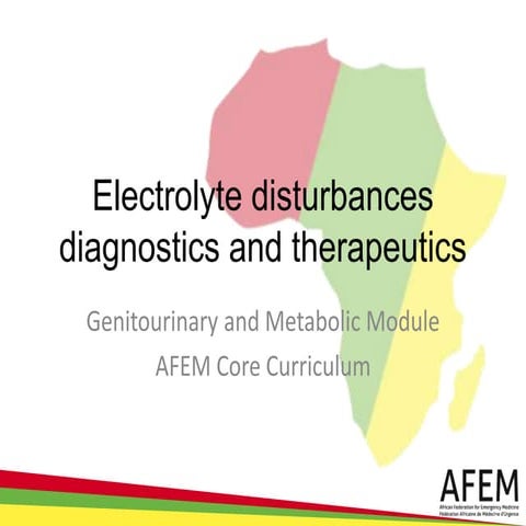 Electrolyte_imbalance and fluid disorder | PPTX