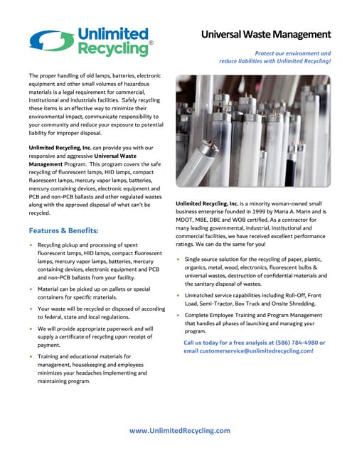 Spas Recycling Company profile | PPT