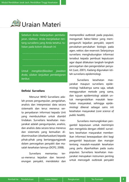 Dasar surveilans | PPT