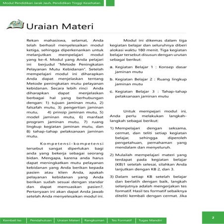 Konsep Dasar Jaminan Mutu | PDF