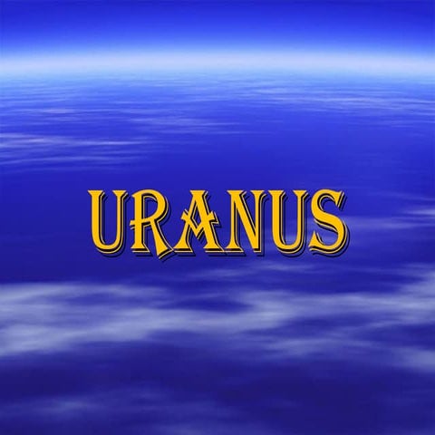 facts about the planet uranus | PPT