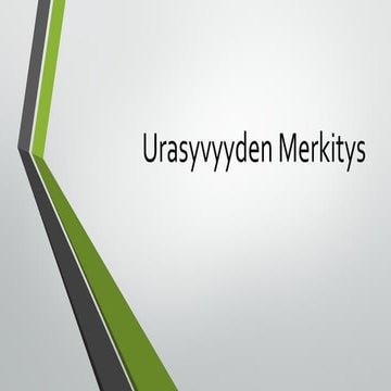 Urasyvyyden merkitys | PDF