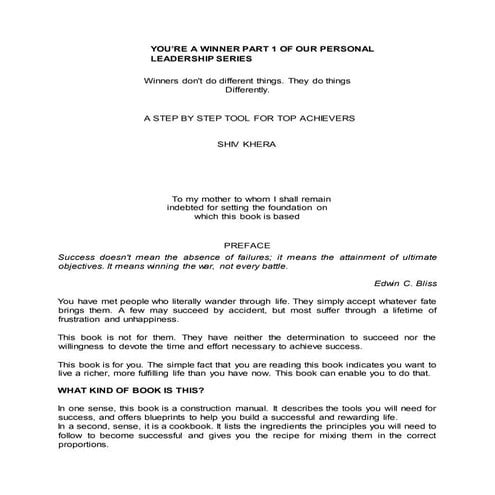 Ur a winner part1 | PDF