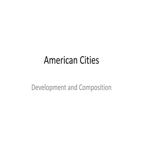 Urban areas-composition-presentation | PPTX